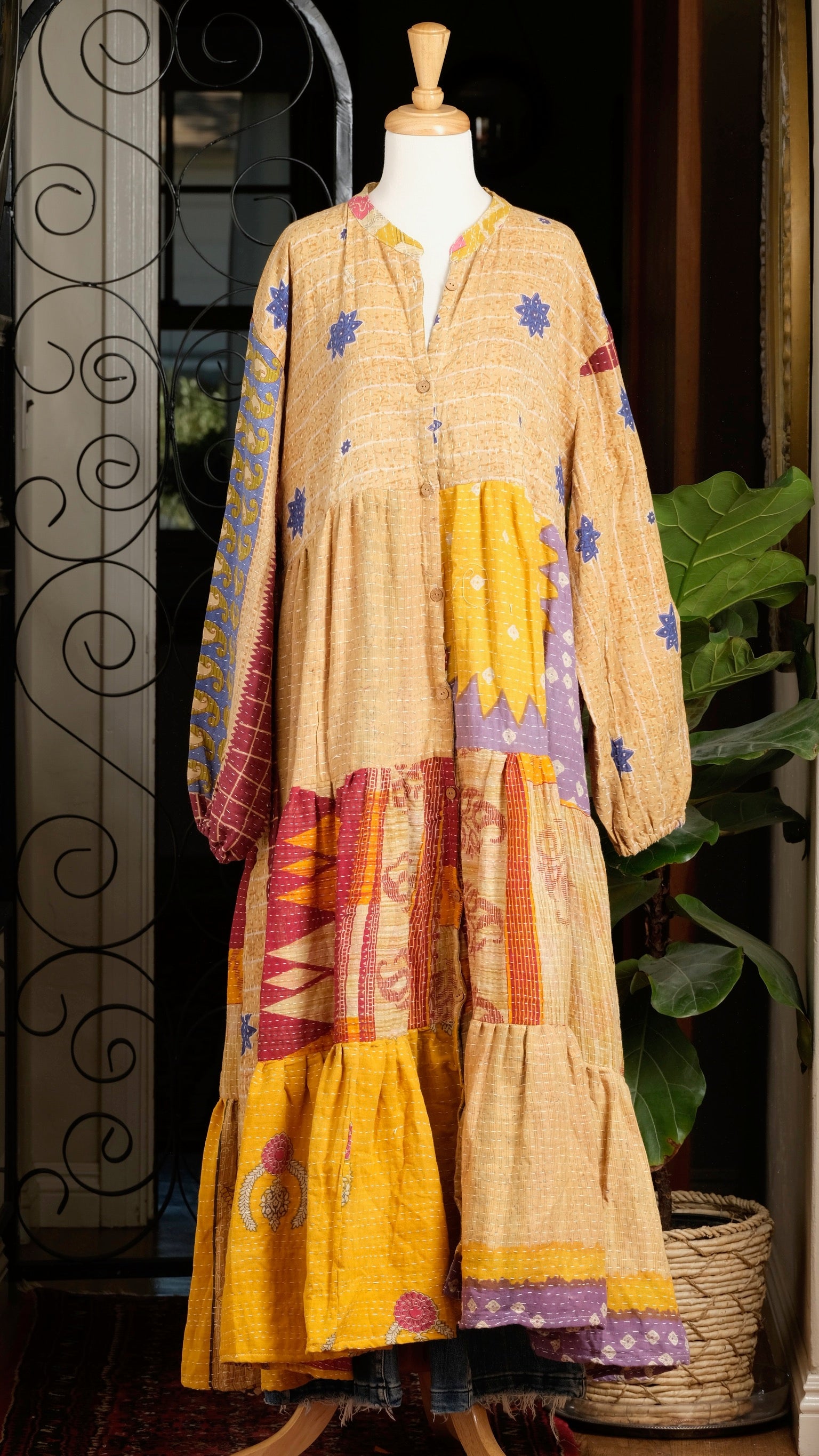 Majestic Duster Dress in Sunburst – Chateau Bel Age Boutique