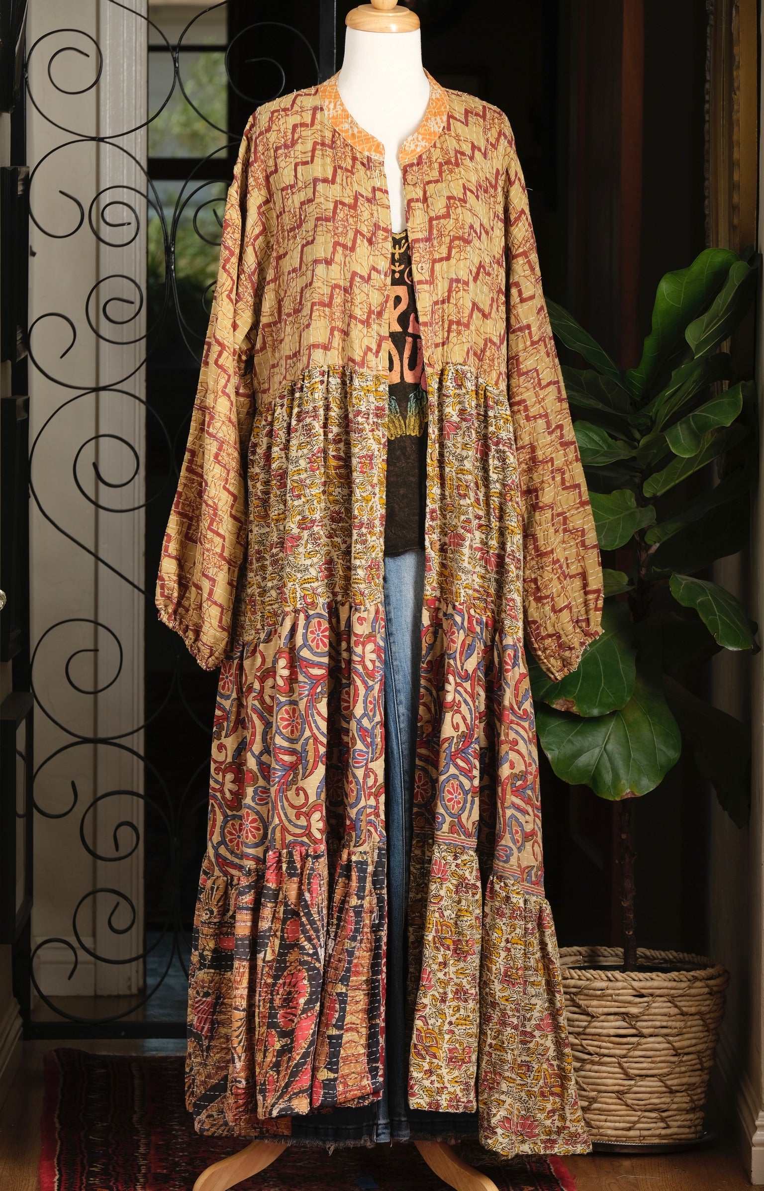 Majestic Duster Dress in Naturally – Chateau Bel Age Boutique