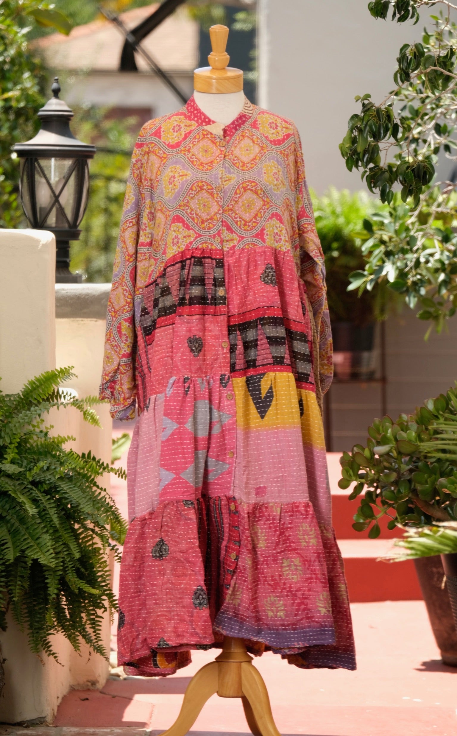Majestic Duster Dress in Pink Parade – Chateau Bel Age Boutique