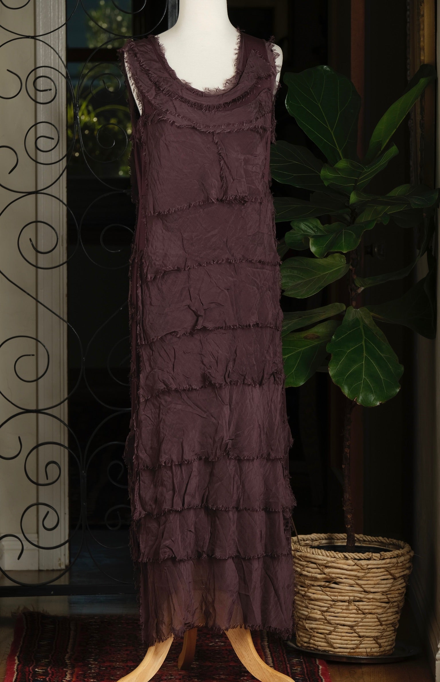 Zelda Dress in Plum – Chateau Bel Age Boutique