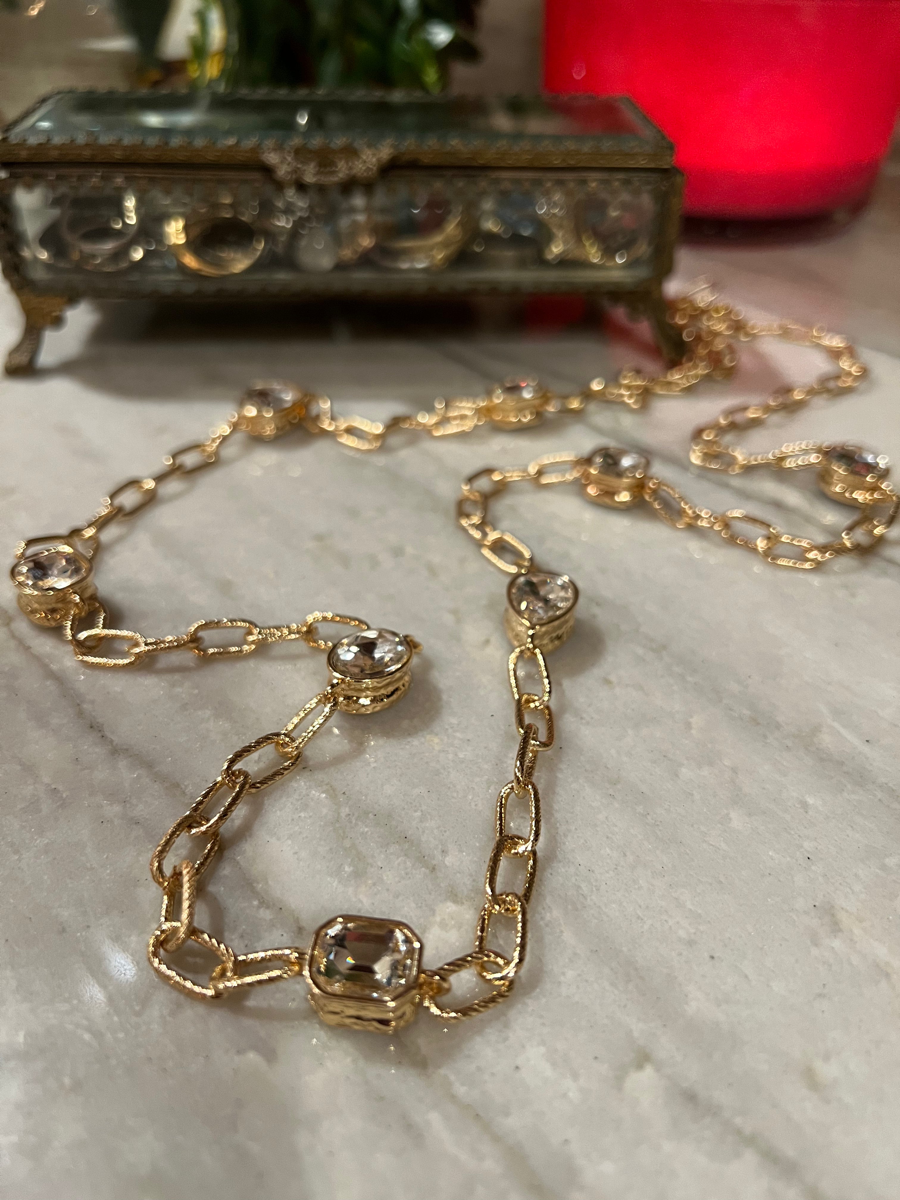 Glam Gold Chain Necklace – Chateau Bel Age Boutique